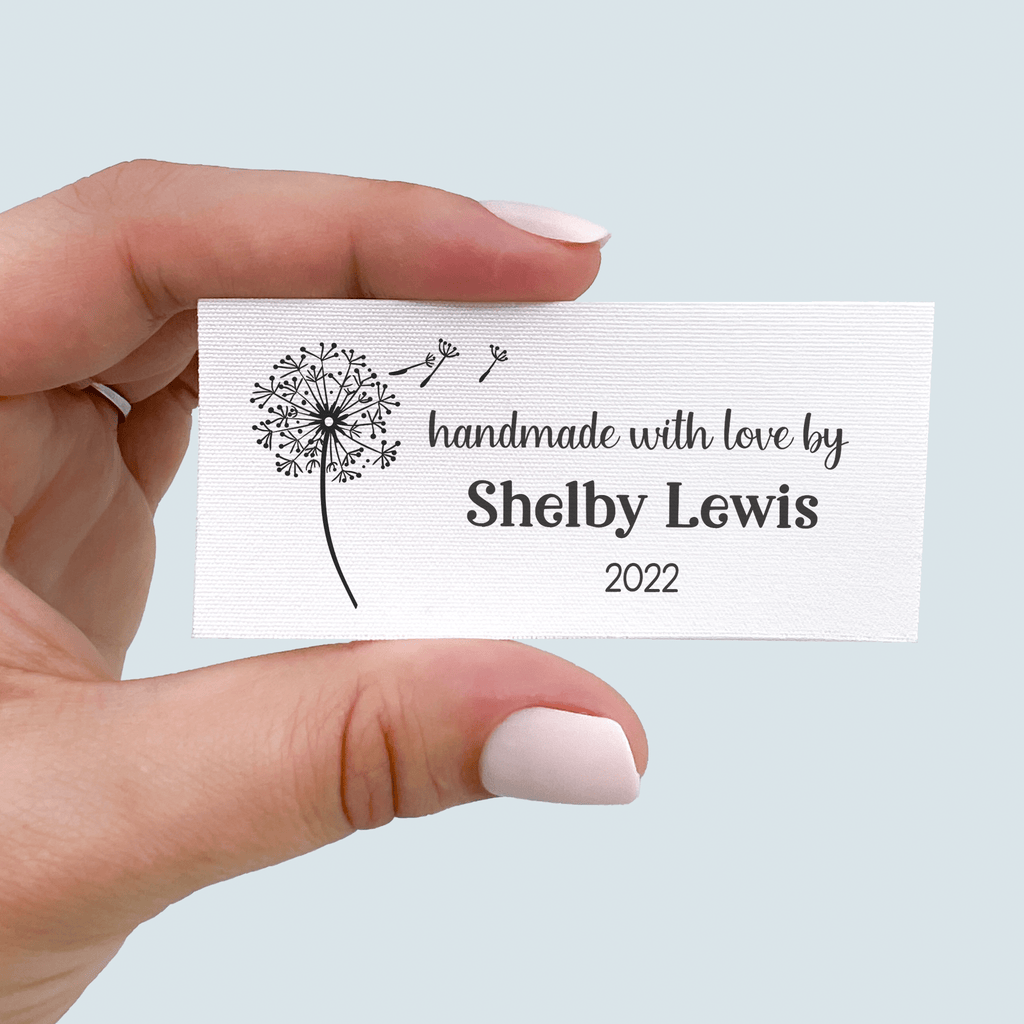 Wishing Flower Blanket Tag - Cotton Label Set - 1.5"x1.5" – EverEmblem