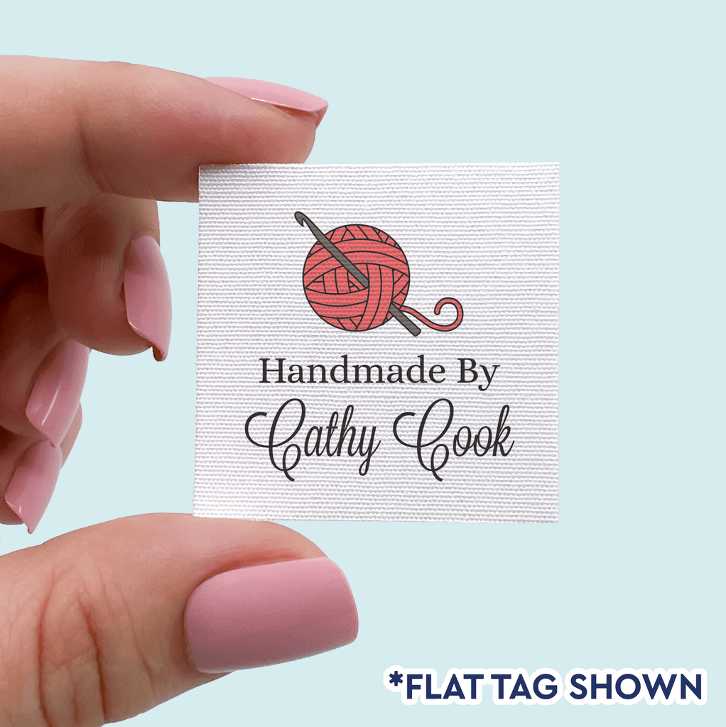 Crochet Yarn Ball - Cotton Label Set - 1.5"x1.5" – EverEmblem