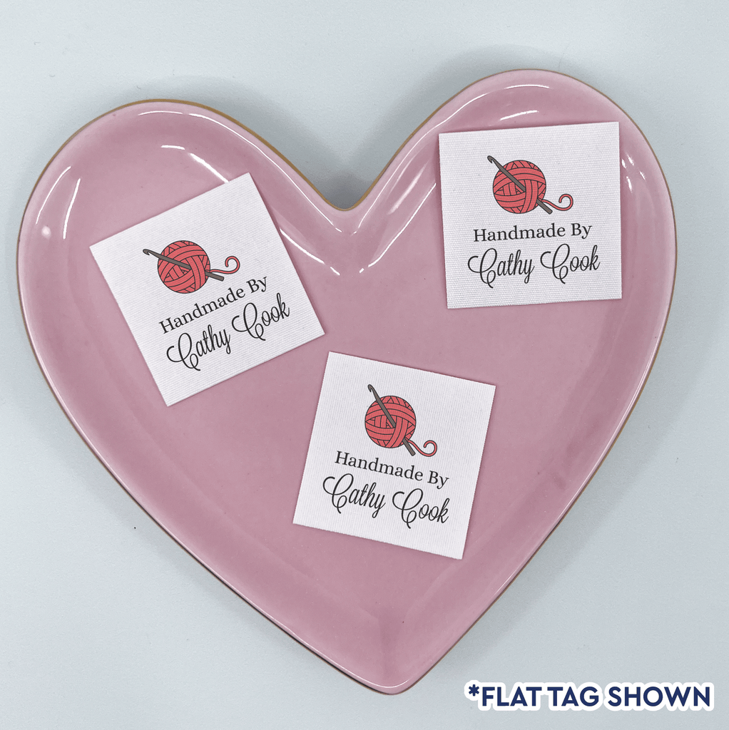 Crochet Yarn Ball - Cotton Label Set - 1.5"x1.5" – EverEmblem