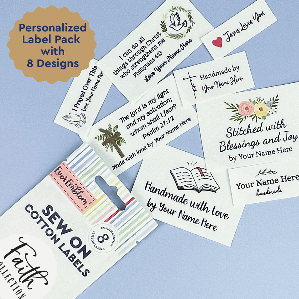Faith Mixed Sewing label package by EverEmblem