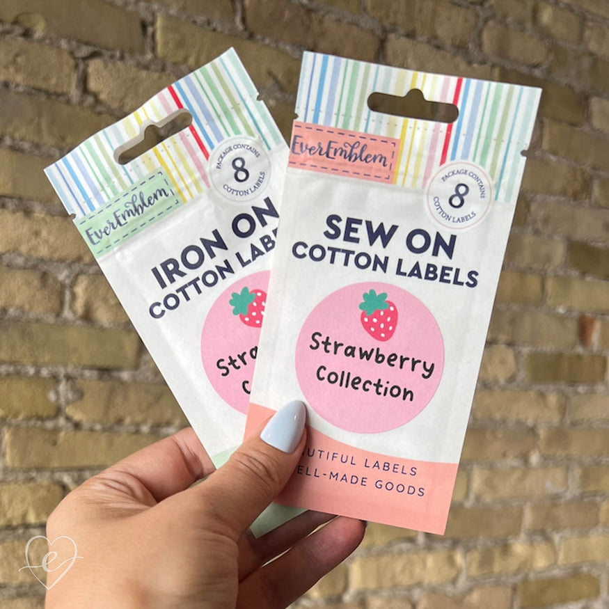 personalized pack of sewing labels, iron on labels ready to ship ...