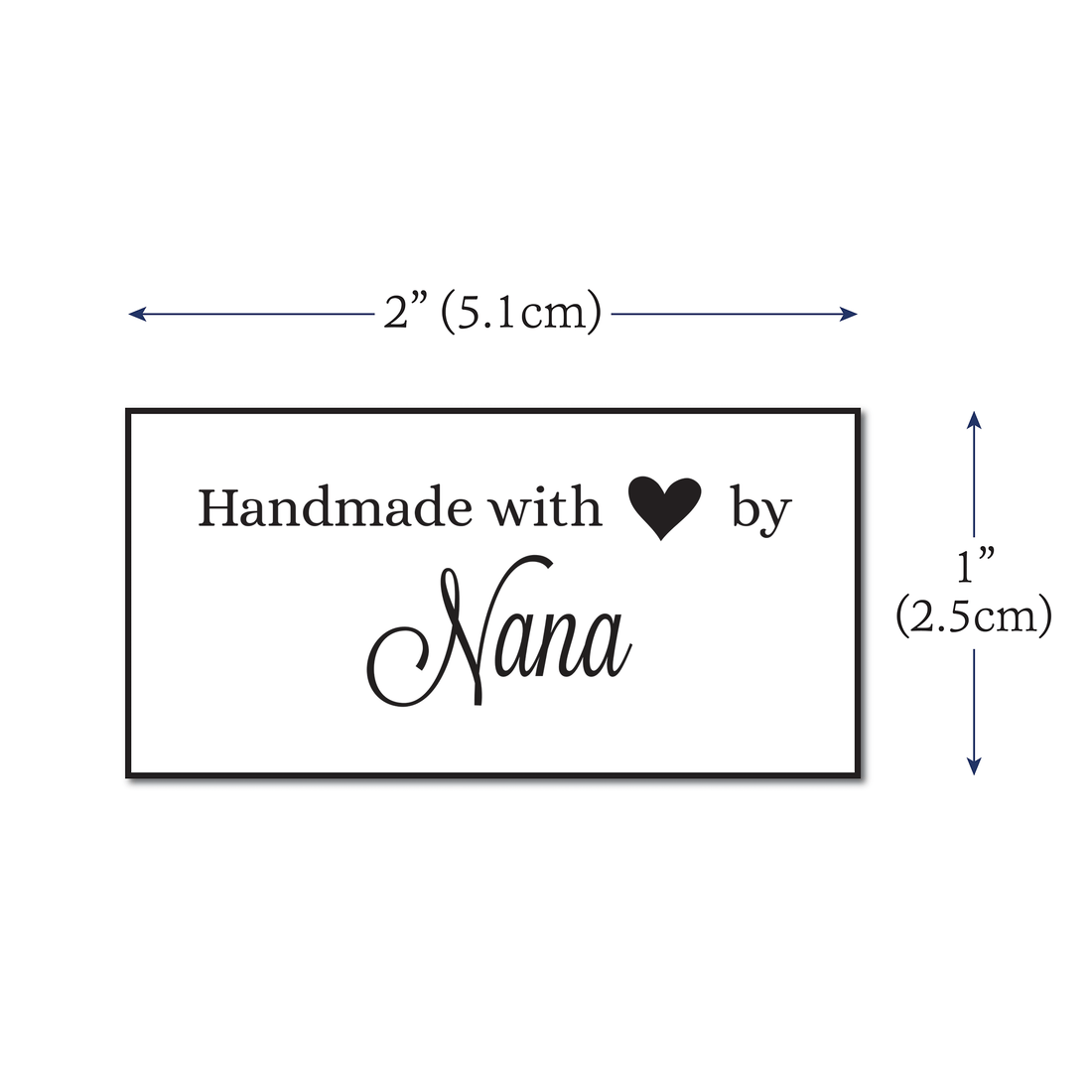 Signature with Love Cotton Label Set - 2"x1" – EverEmblem