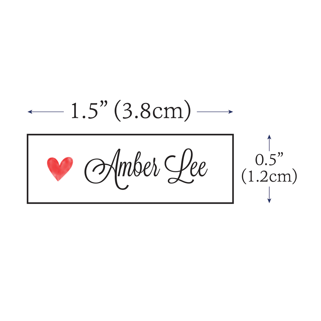 Tiny Heart Labels Cotton Label Set - 0.5"x1.5" – EverEmblem