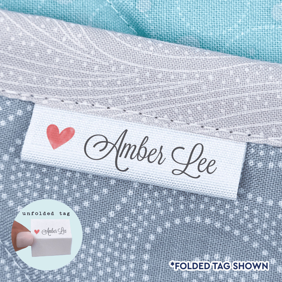 Tiny Heart Labels Cotton Label Set - 0.5"x1.5" – EverEmblem