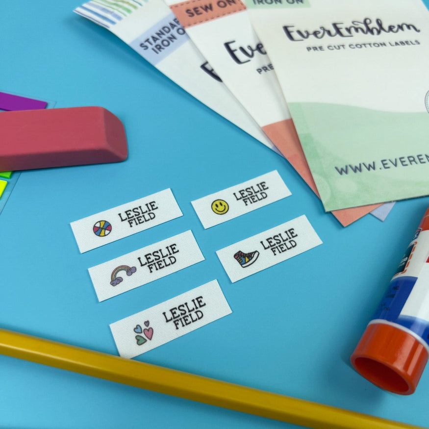 Back to School Labels Cotton Label Set - 0.5"x1.5" – EverEmblem