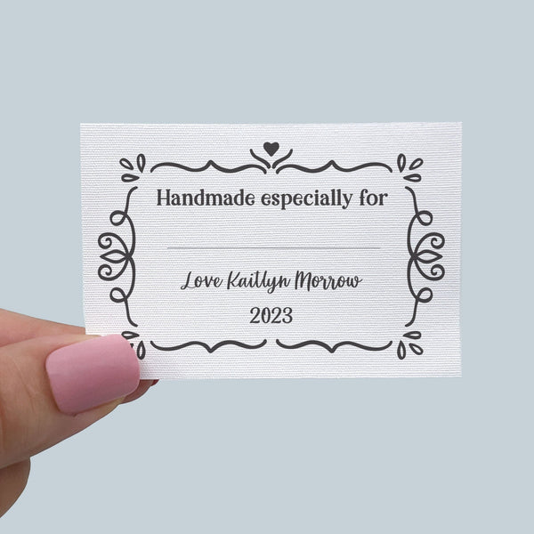 Large personalized Labels custom made for handmade quilts | EverEmblem