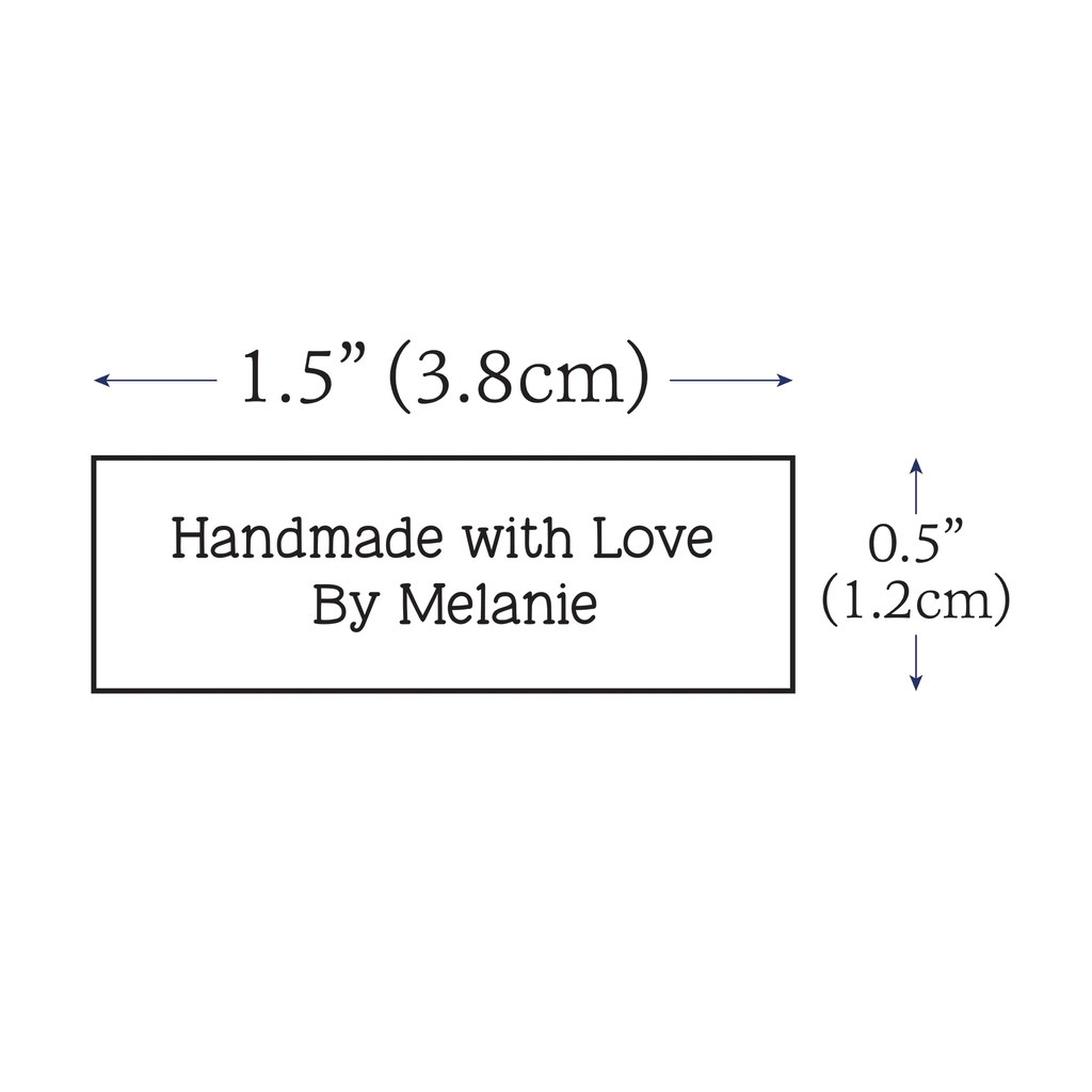 Two Line Tiny Labels Cotton Label Set - 0.5"x1.5" – EverEmblem