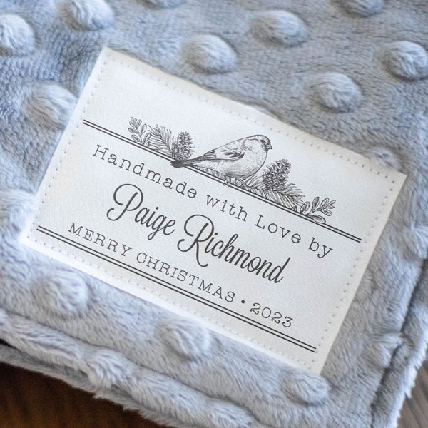 Large personalized Labels custom made for handmade quilts | EverEmblem