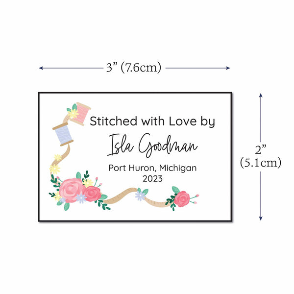 Large personalized Labels custom made for handmade quilts | EverEmblem