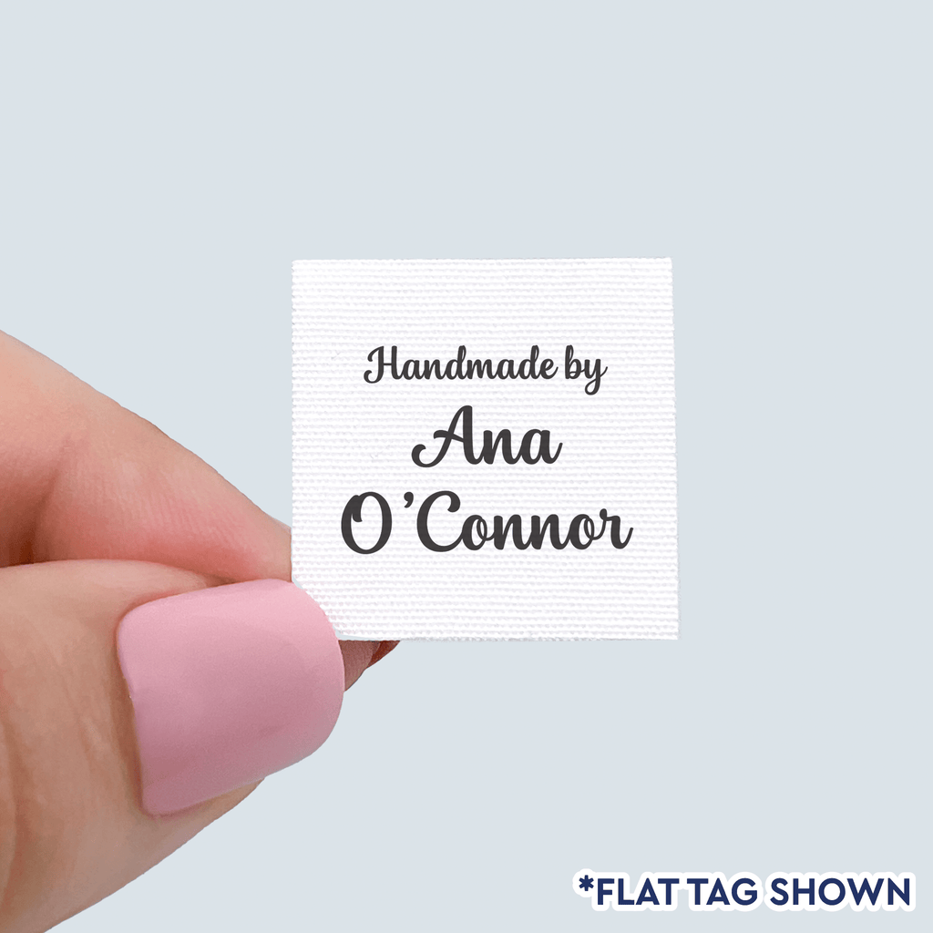 Set of Cotton labels personalized with your text, custom made – EverEmblem