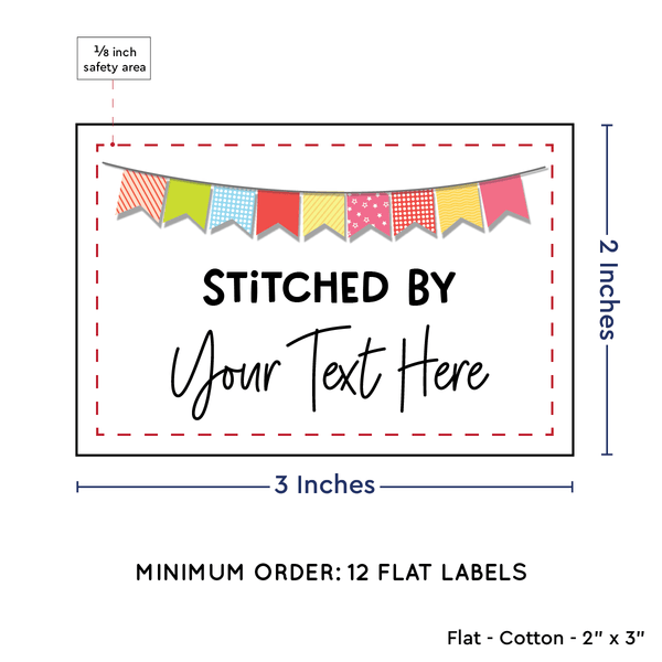 Large personalized Labels custom made for handmade quilts | EverEmblem