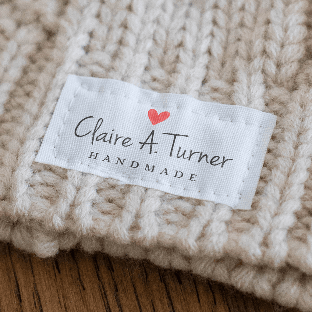 Simple Heart Cotton Label Set - 2"x1" – EverEmblem