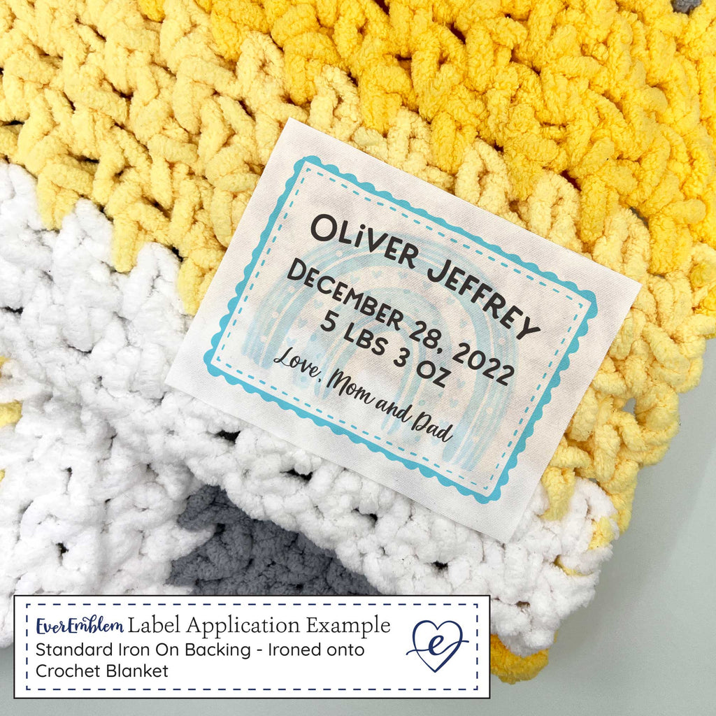 Blue Rainbow Baby Label – EverEmblem