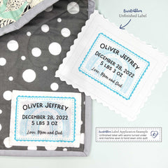 Blue Rainbow Baby Label – EverEmblem