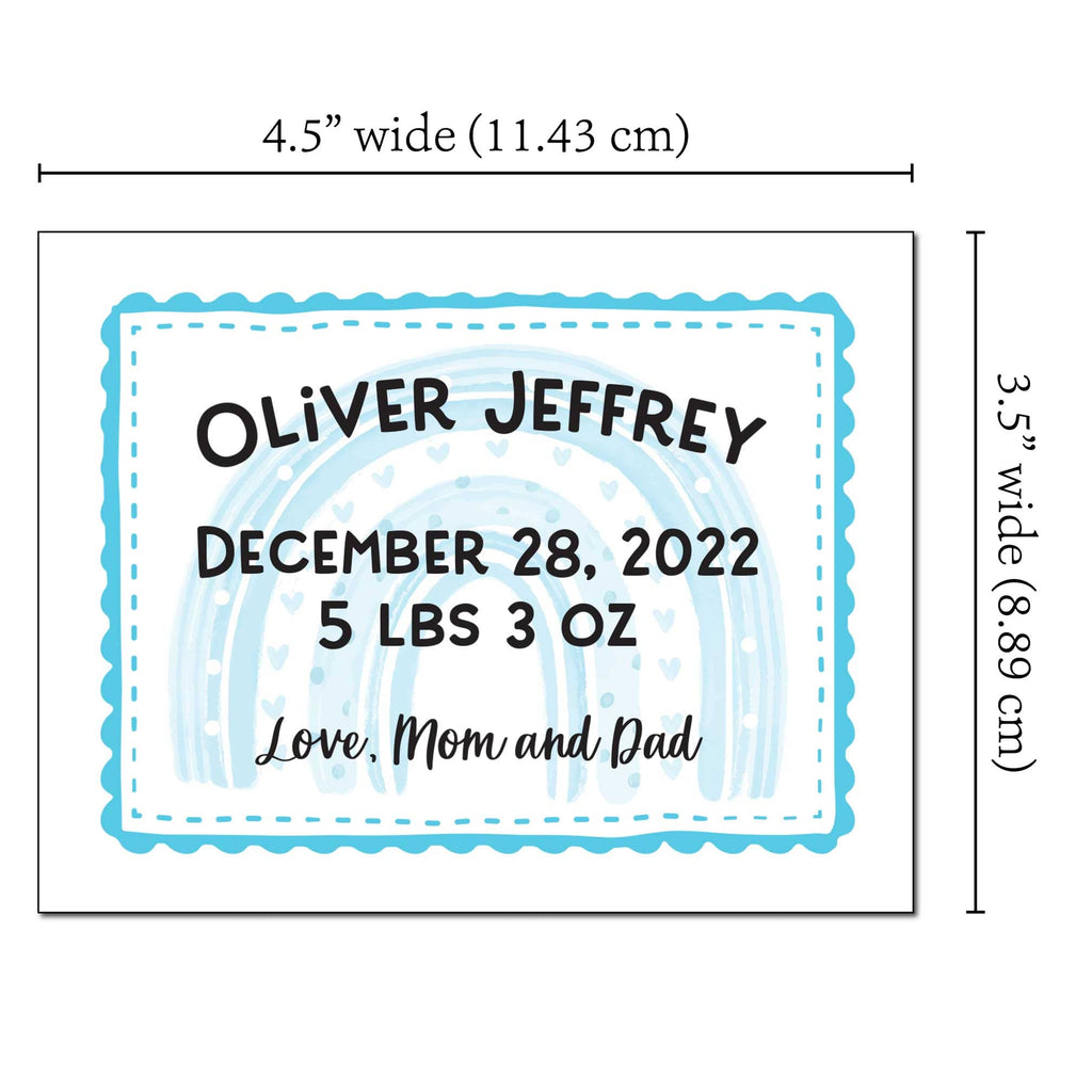 Blue Rainbow Baby Label – EverEmblem