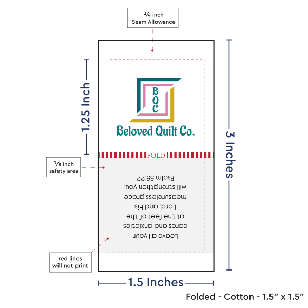 Print Your Logo or Image on FOLDED Cotton Tags – EverEmblem