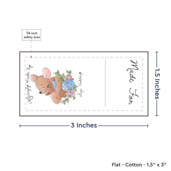 Print your Logo or Image on FLAT Cotton Tags – EverEmblem