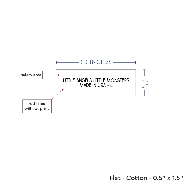 Two Line Tiny Labels (0.5"x1.5"-Cotton) – EverEmblem