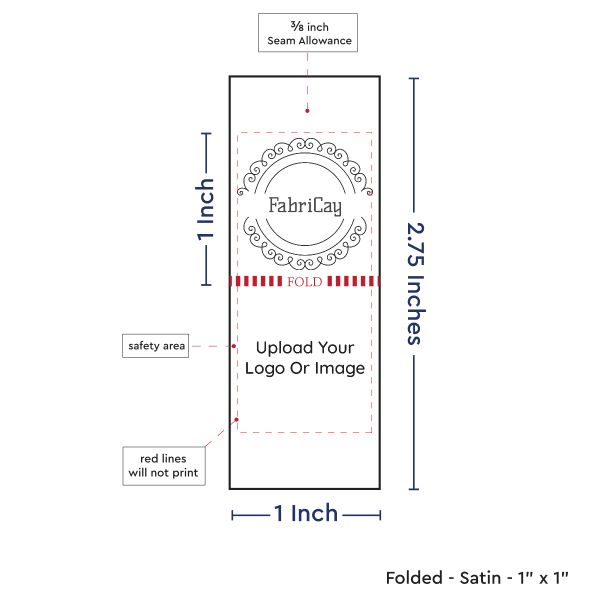 Print Your Logo/Image on Satin Tags (1" wide - Satin) – EverEmblem