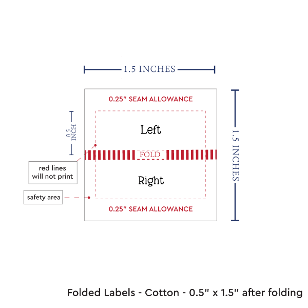 Two Line Tiny Labels (0.5"x1.5"-Cotton) – EverEmblem