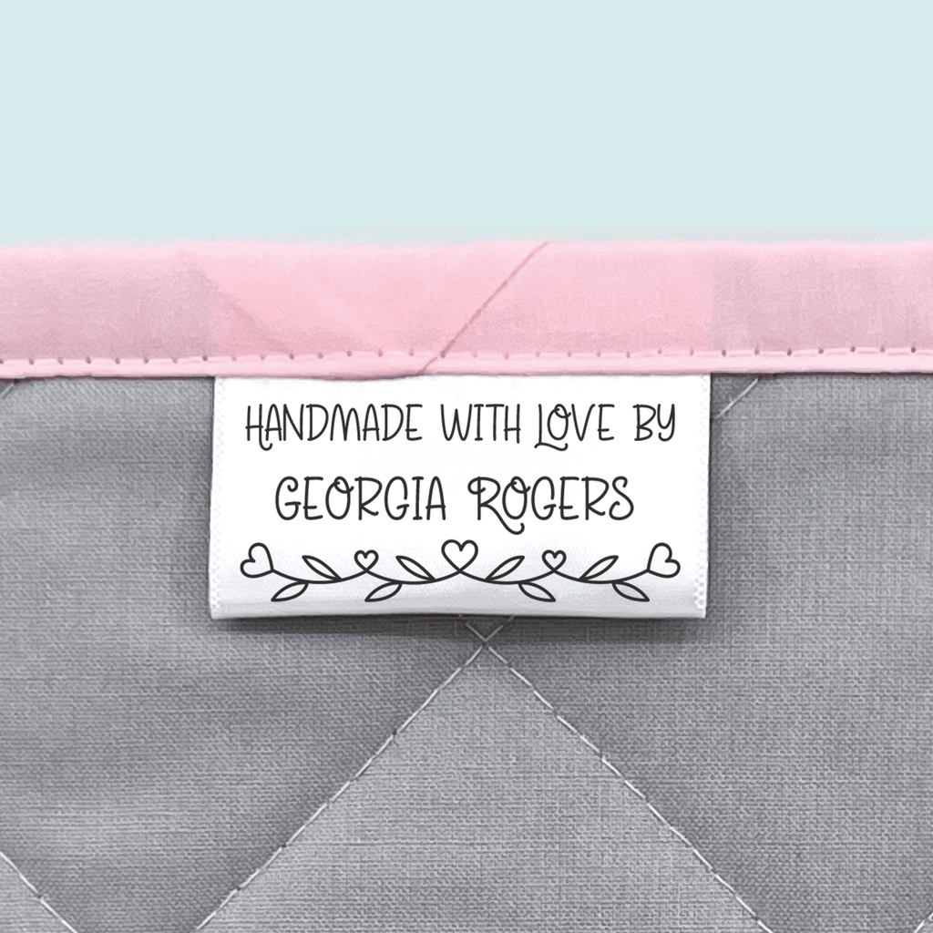 Heart border labels (2" wide - Satin) – EverEmblem