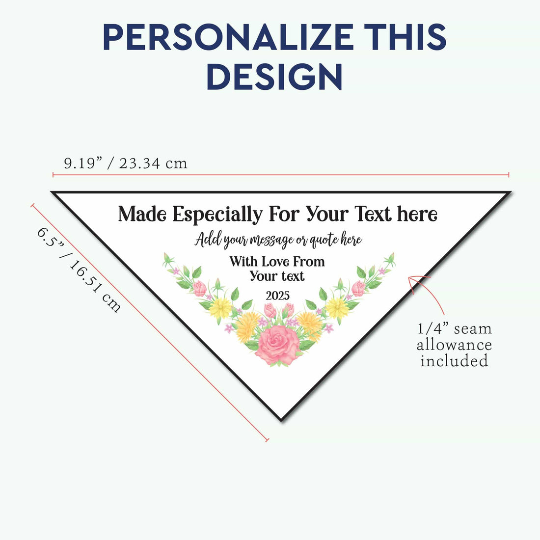 Custom Floral Corner Quilt Label – EverEmblem