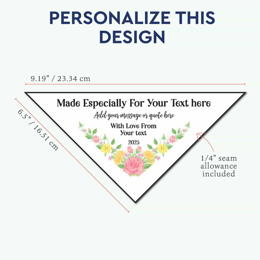 Custom Floral Corner Quilt Label – EverEmblem