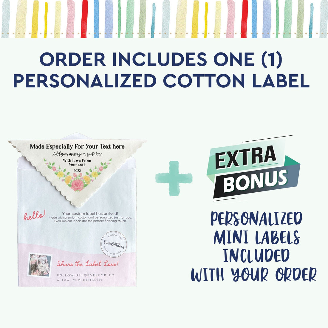 Custom Floral Corner Quilt Label – EverEmblem