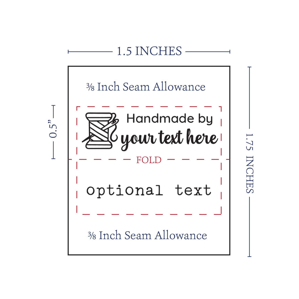 Needle and Thread Satin Tag Set | Custom Tags starting at $15 US ...