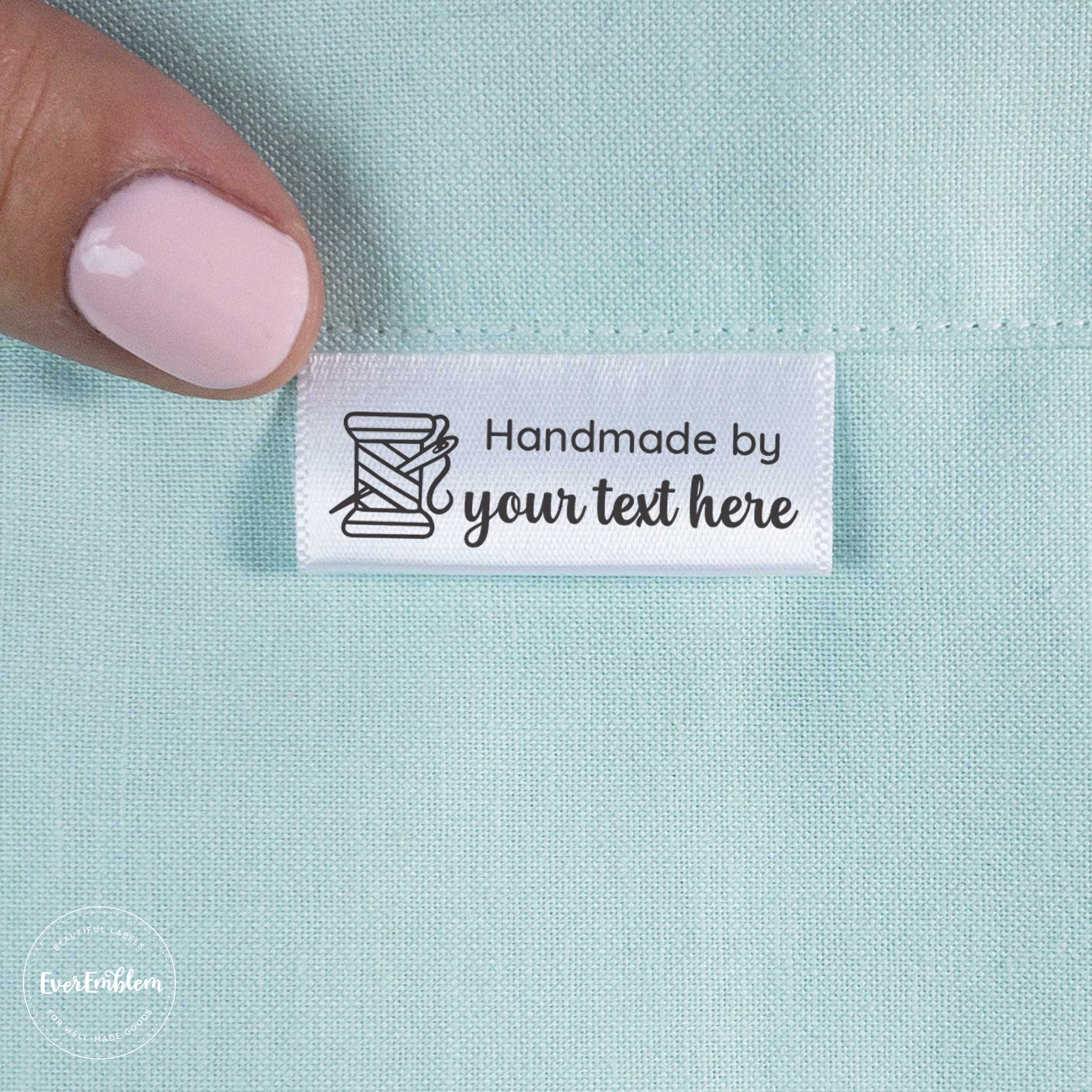 Needle and Thread Satin Tag Set | Custom Tags starting at $15 US ...