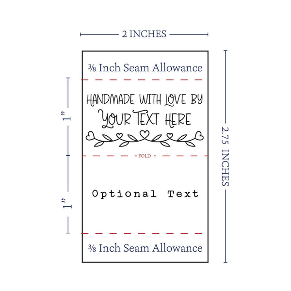 Large personalized Labels custom made for handmade quilts | EverEmblem